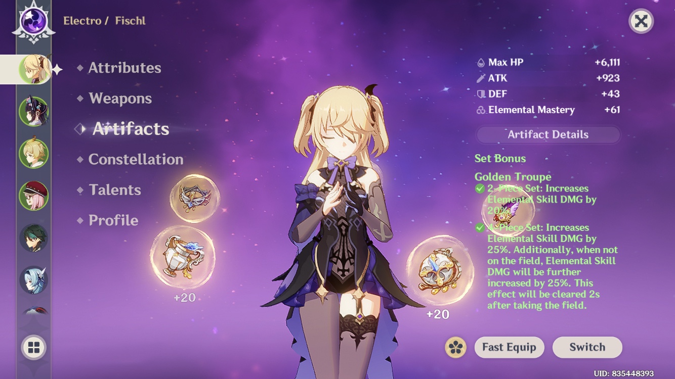 Rate my Fischl build? Genshin Impact | HoYoLAB