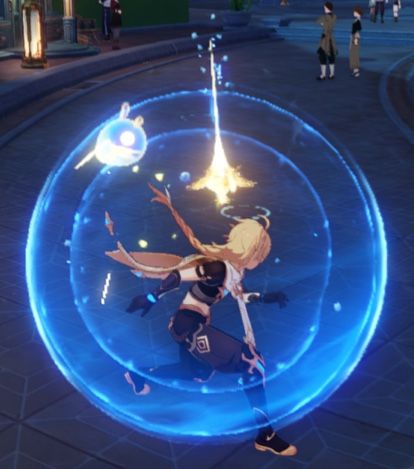 Traveller is the only playable character who can make a hydro shield ...