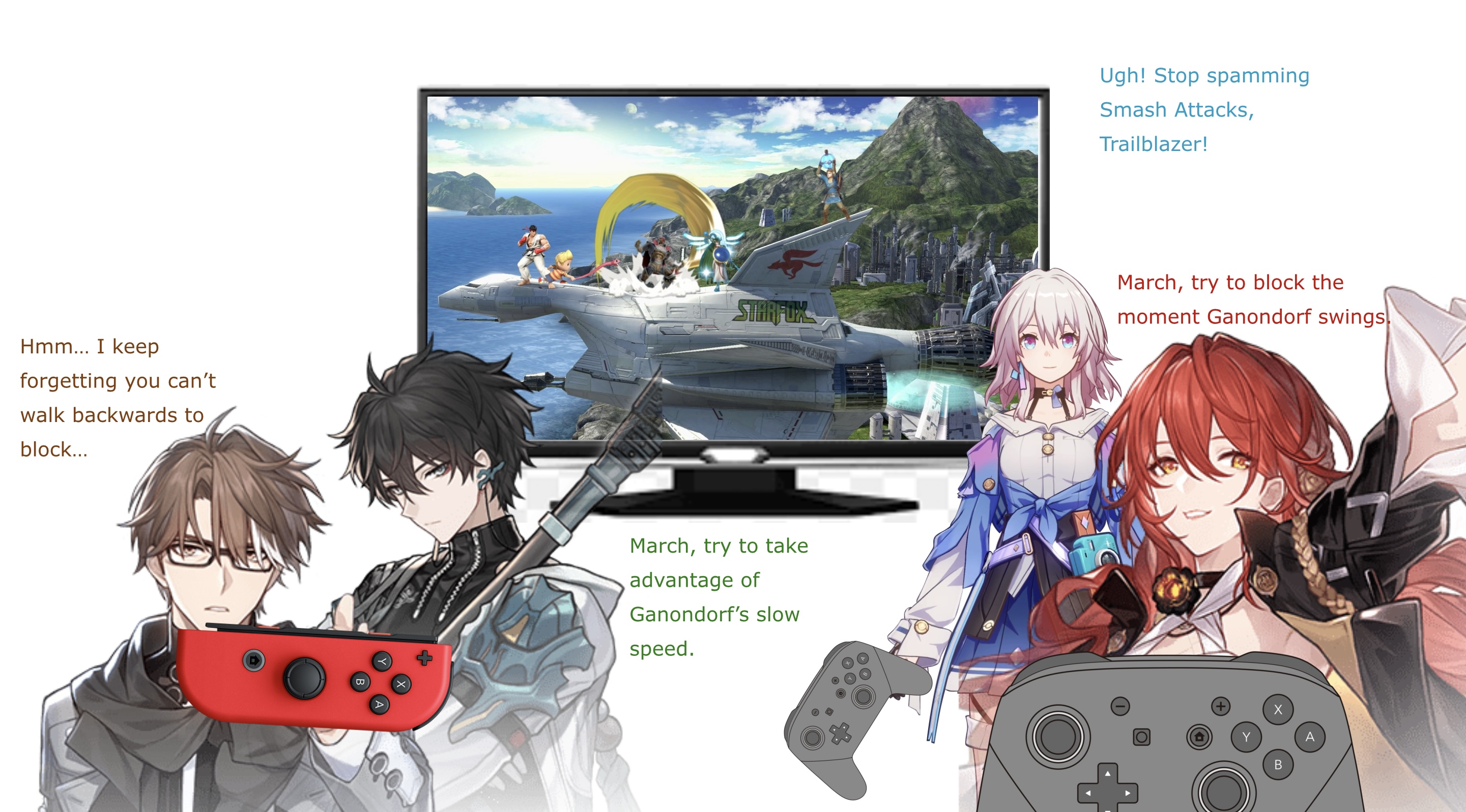 An ordinary SSBU moment in the Astral Express. Honkai: Star Rail | HoYoLAB