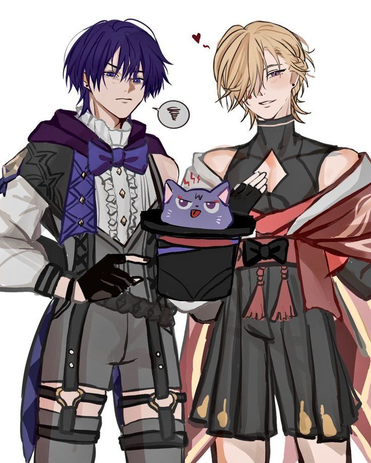 Wait why does this look good tho- (THE LIL SCARANYA IN THE HAT) Genshin ...