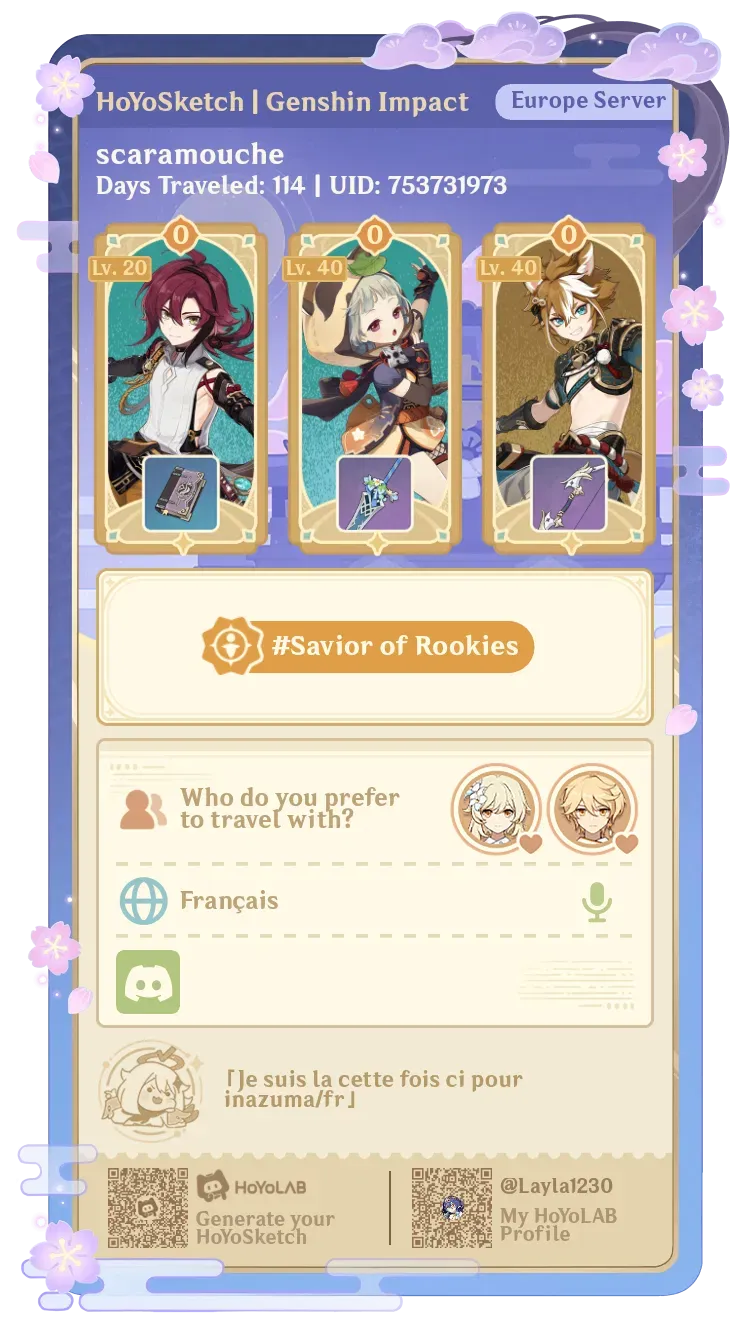 Personnages inazuma Genshin Impact | HoYoLAB