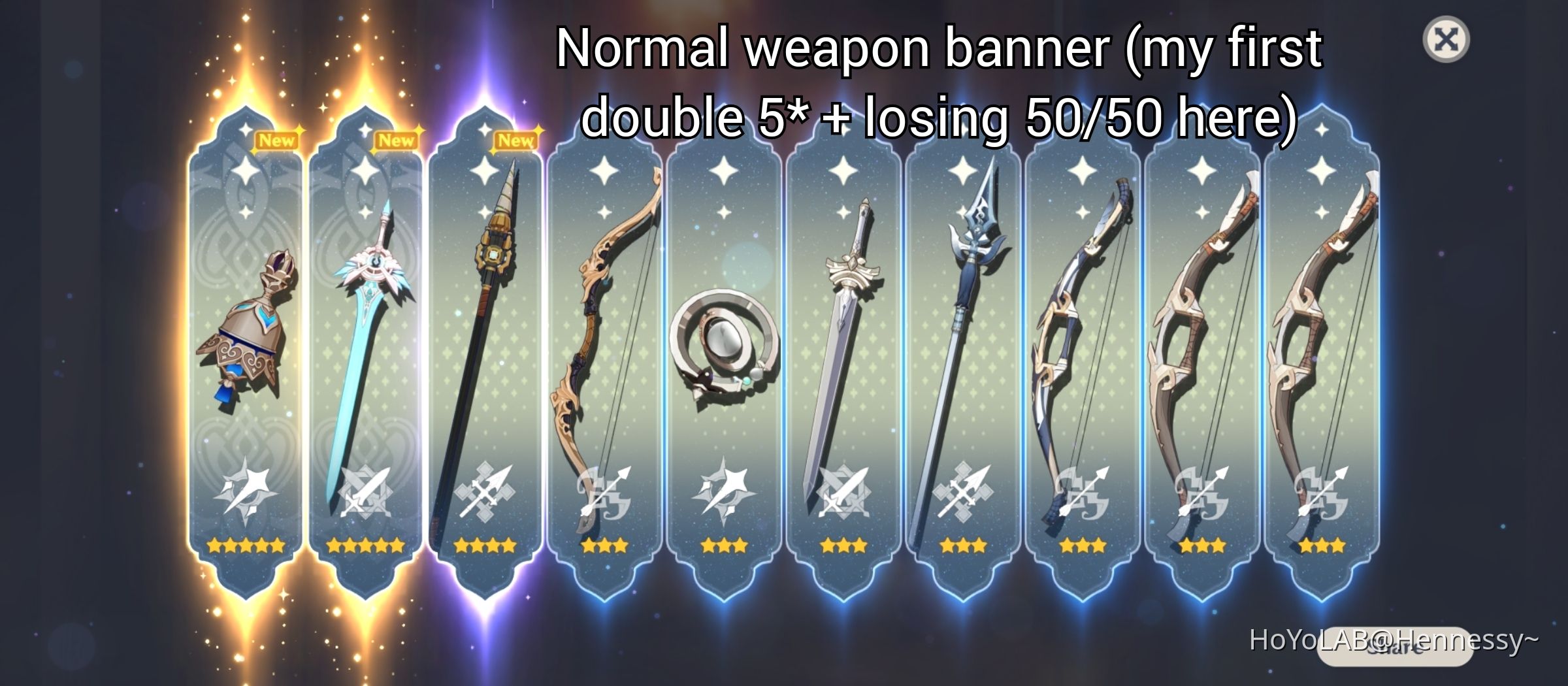 Weapon banner luck is real Genshin Impact | HoYoLAB