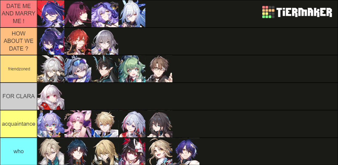 HSR characters i am willing to date or not ~ Honkai: Star Rail | HoYoLAB