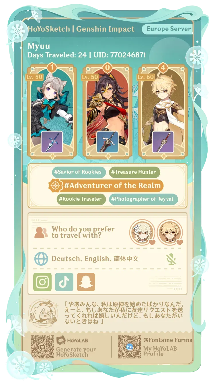 genshin impact(MySQL UID).. Genshin Impact | HoYoLAB