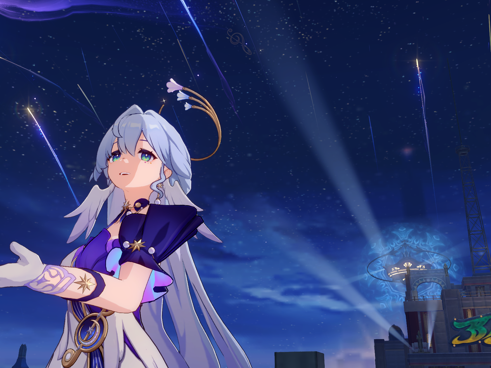 Robin + starry sky = I have too much fun in photo mode LOL Genshin ...