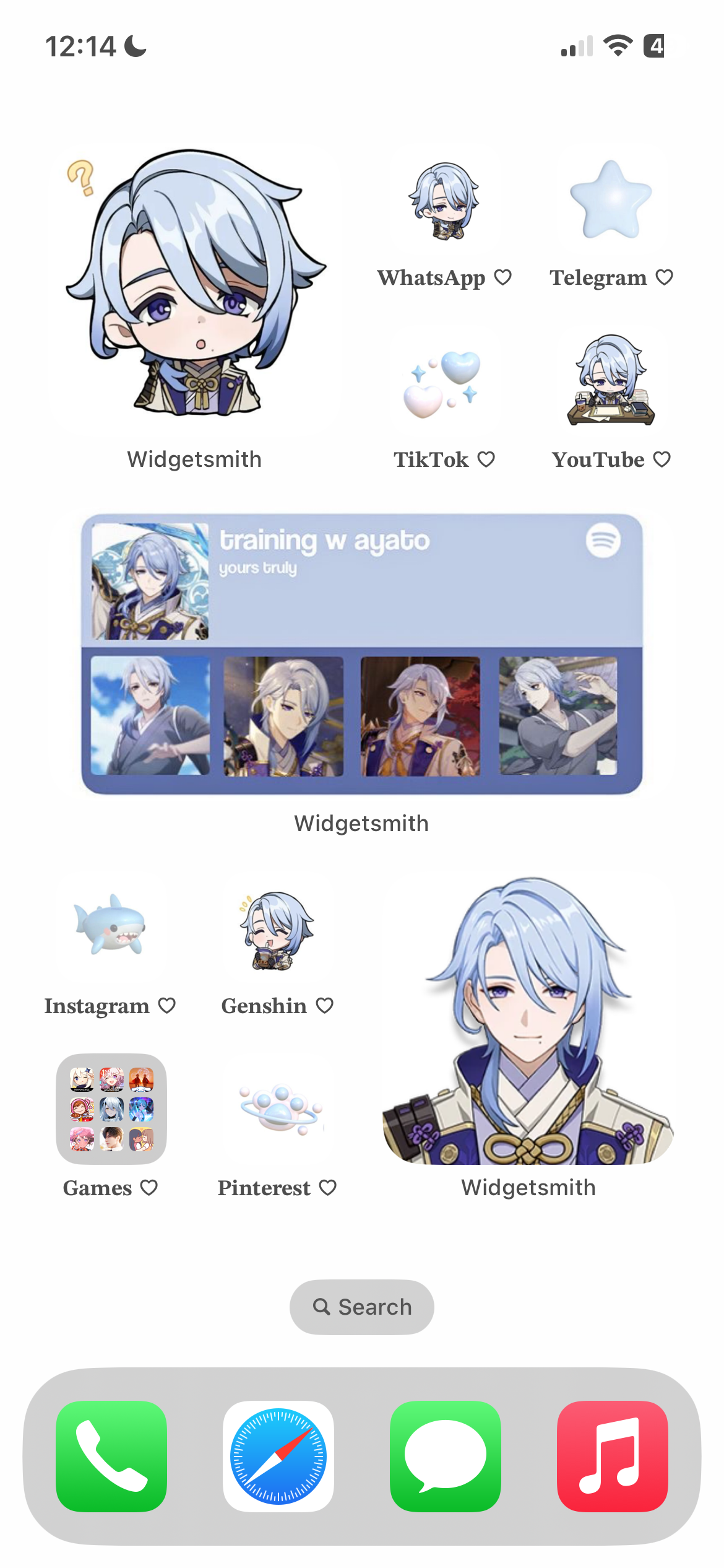 Ayato themed phone 🩵💙 Genshin Impact | HoYoLAB