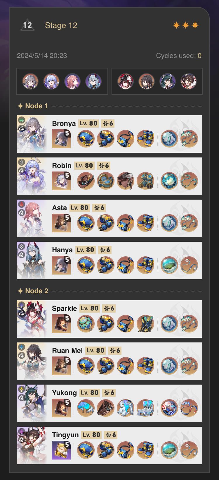 Full Harmony Team No DPS 0 cycle Honkai: Star Rail | HoYoLAB