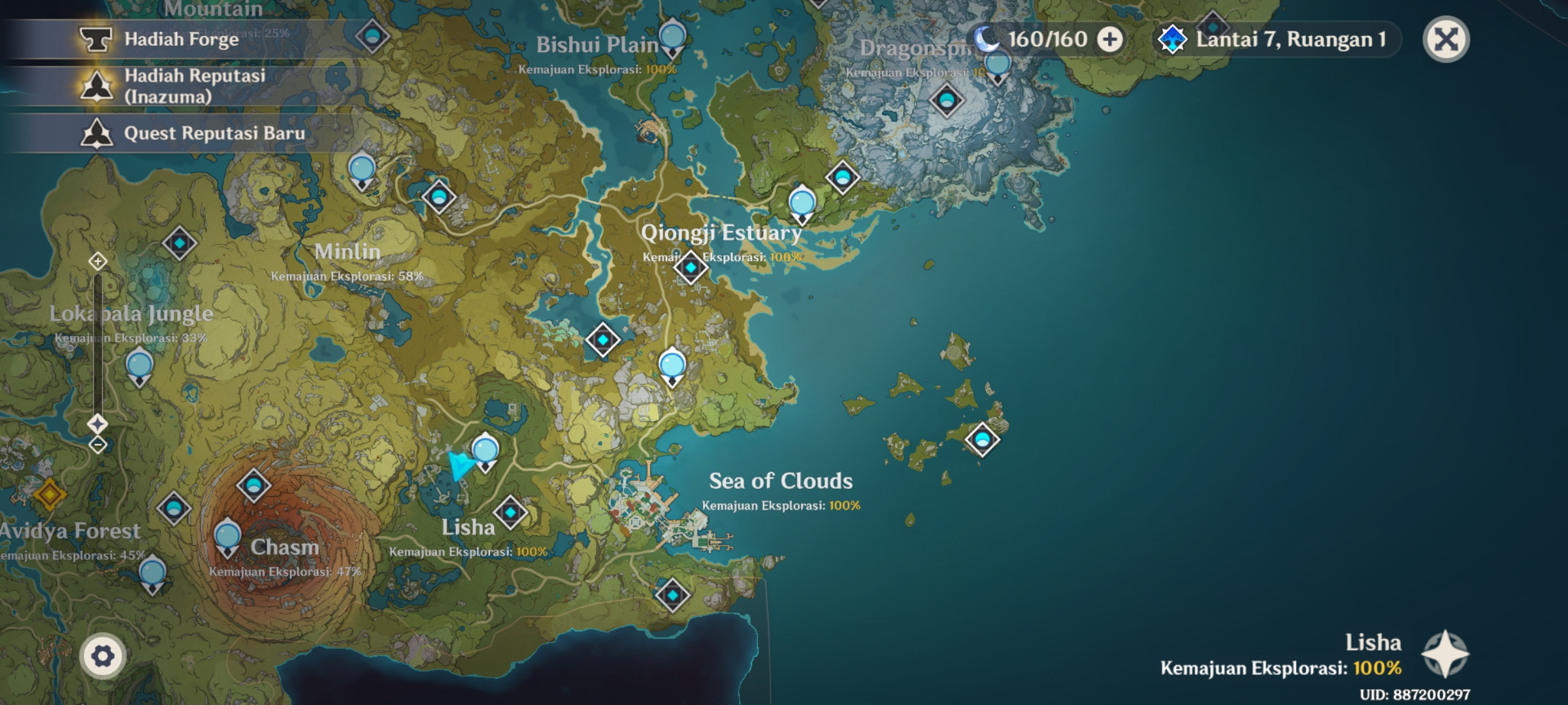 Lisha jadi map area ke 9 yang 100% tereksplorasi Genshin Impact | HoYoLAB