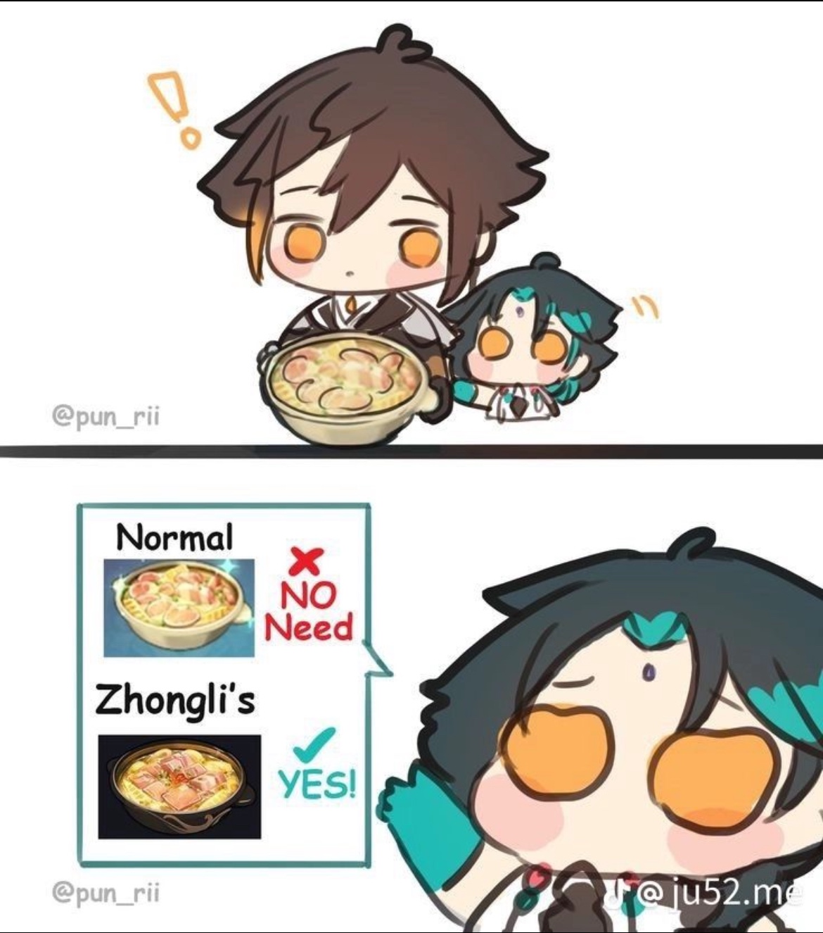 Xiao wants Zhongli's food Genshin Impact | HoYoLAB
