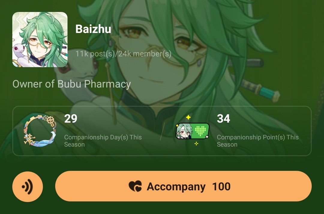 100 Days with Baizhu 💚 Genshin Impact | HoYoLAB