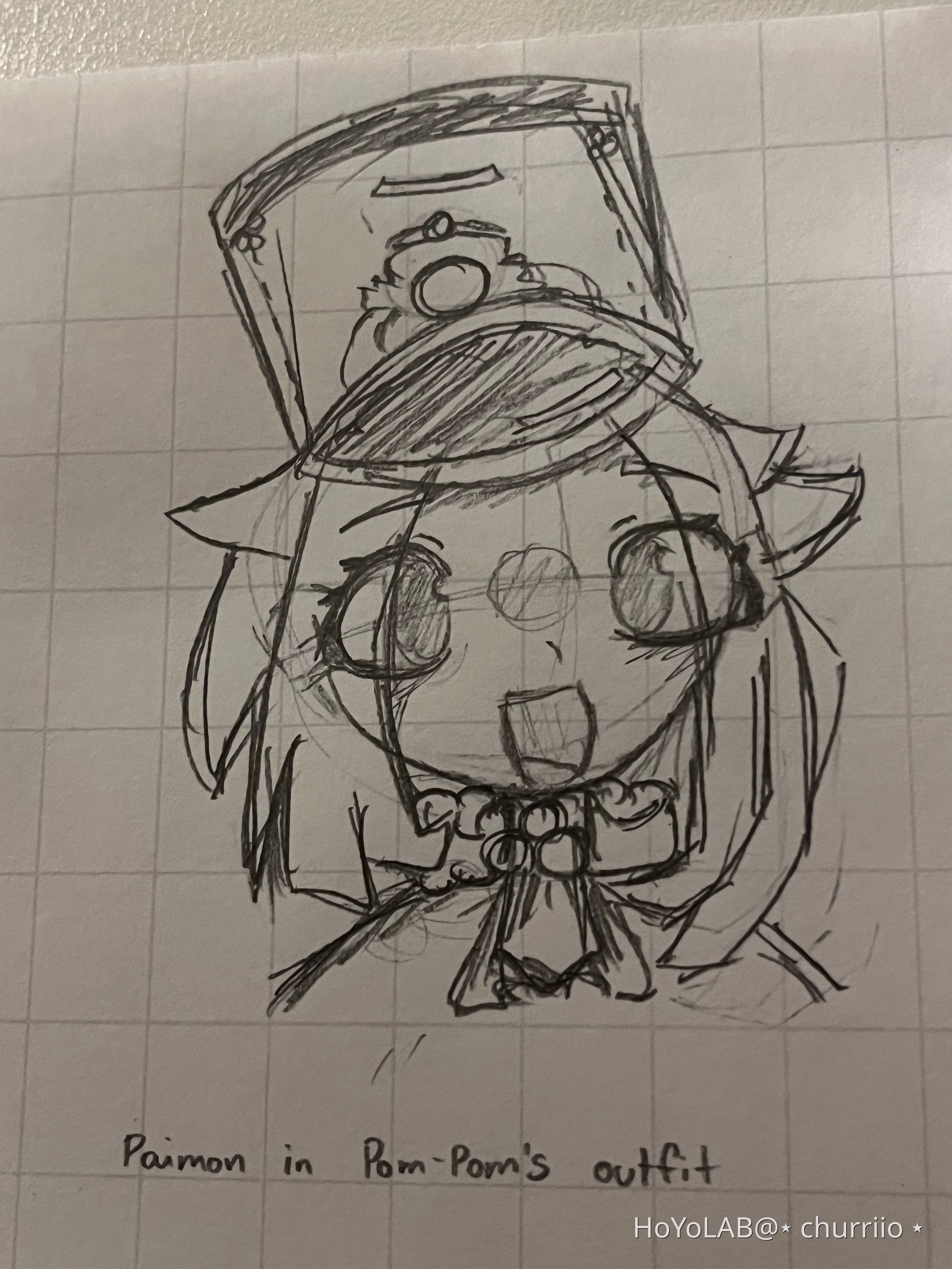 Paimon in Pom-Pom’s outfit is so CUTEEEE Genshin Impact | HoYoLAB