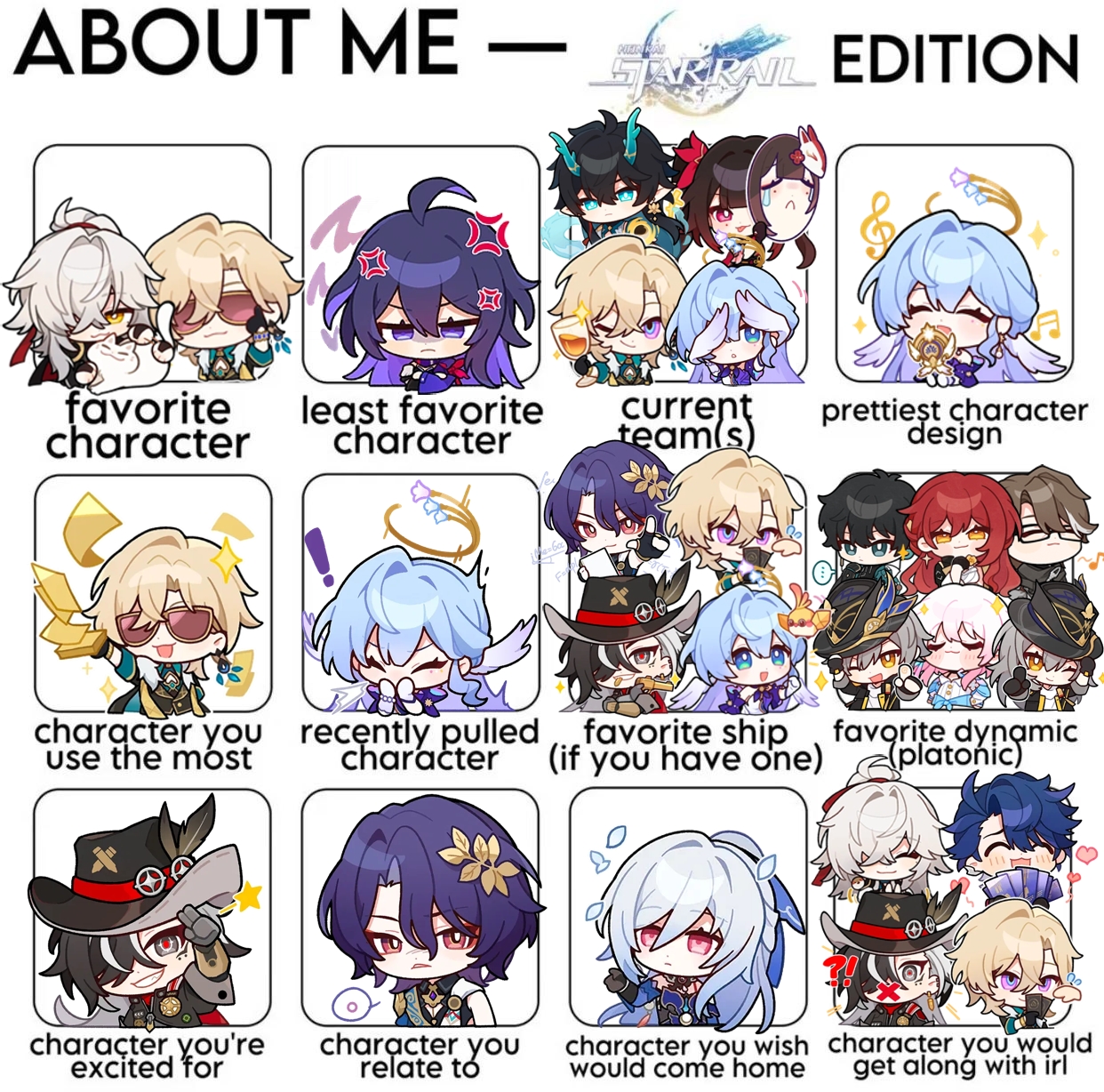 [About me hsr] Birds of a feather flock together, i guess Honkai: Star ...