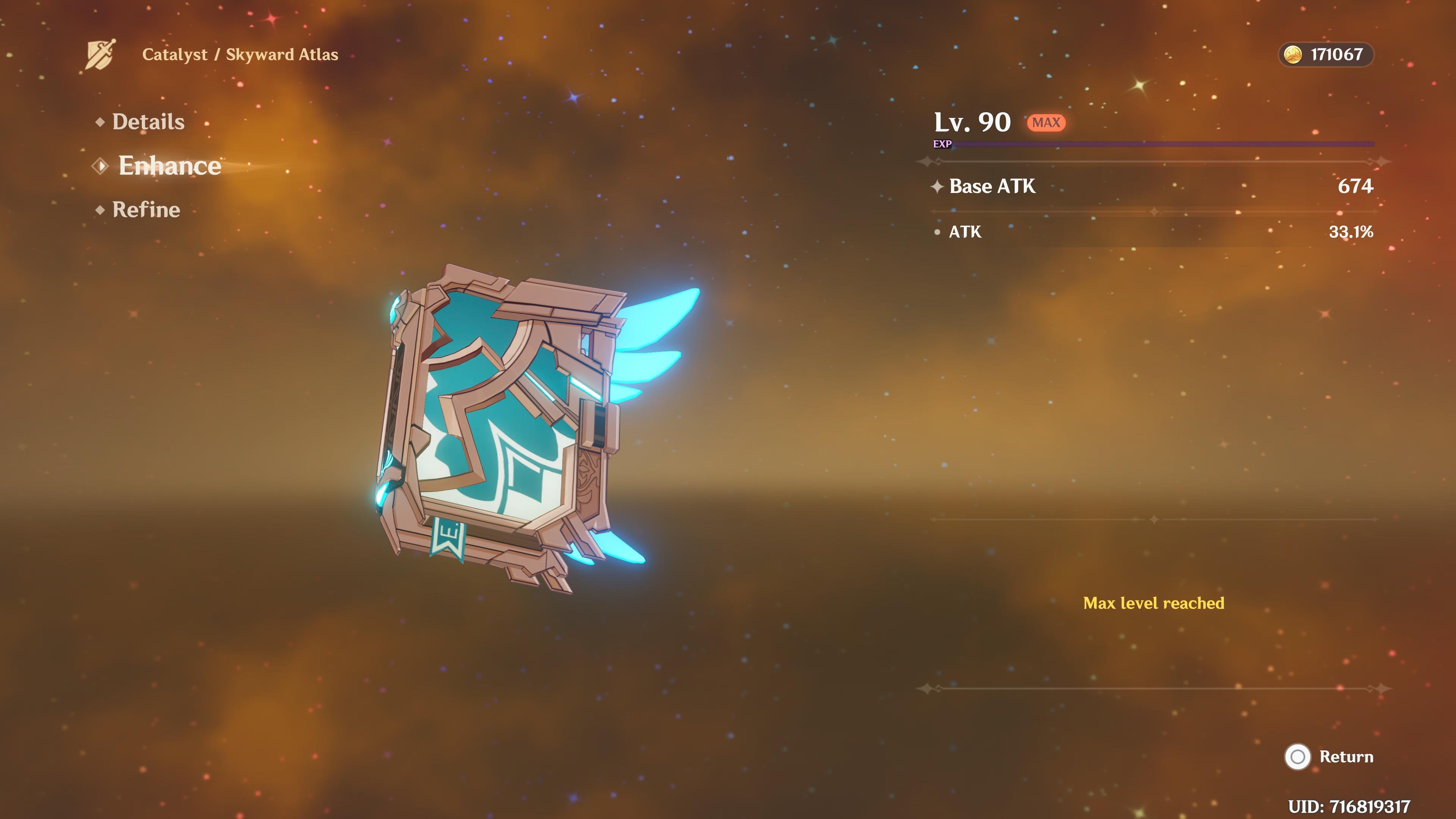 Skyward Atlas Level 90 Genshin Impact | HoYoLAB