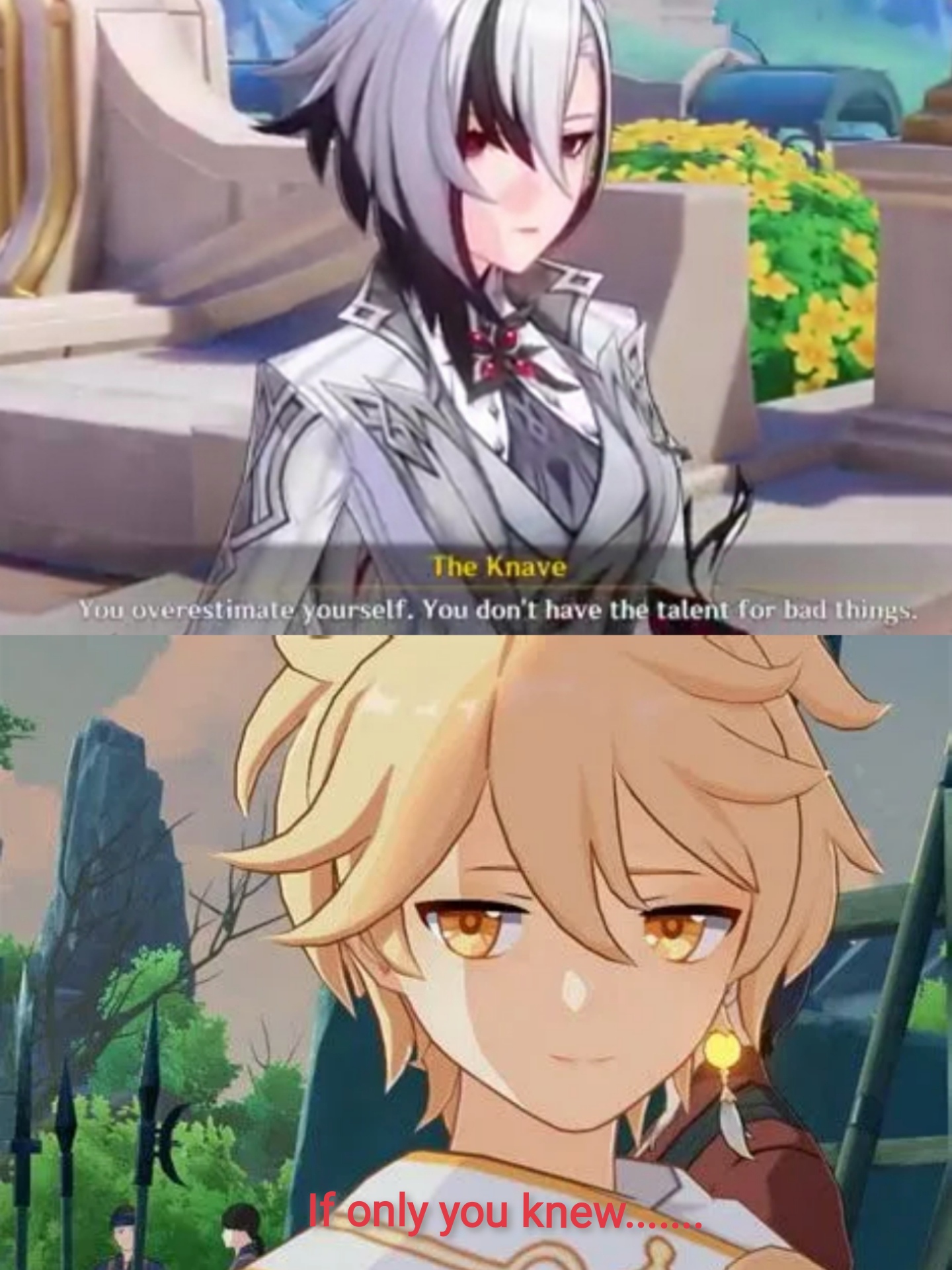 What if Arlecchino knows how we slaughtered the entire Tanit Tribe and ...