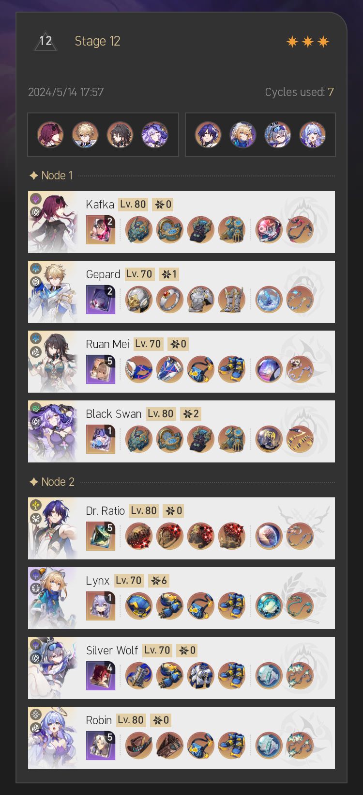 [MoC 12] DoT Kafka ft F2P Dr Ratio + E0S0 Robin Showcase - Honkai Star ...