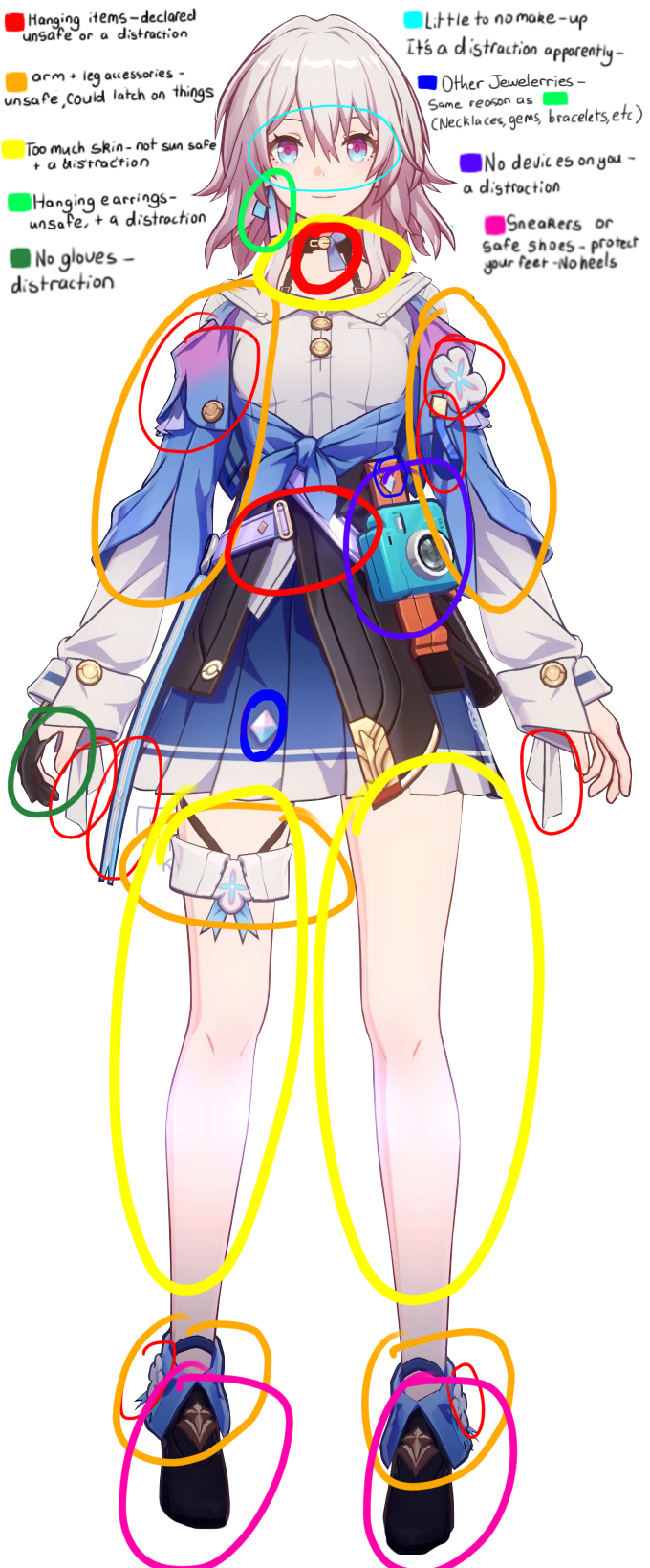 Dresscoding HSR Characters: Part 1~ March 7th Honkai: Star Rail | HoYoLAB