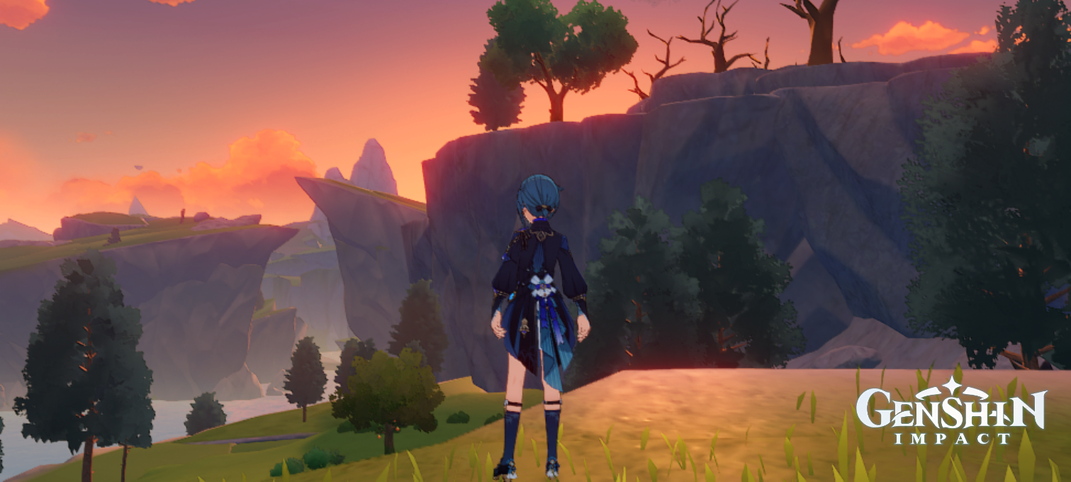 Look a Beautiful view 😍 📸 with my favorite characters 💖 Genshin Impact ...