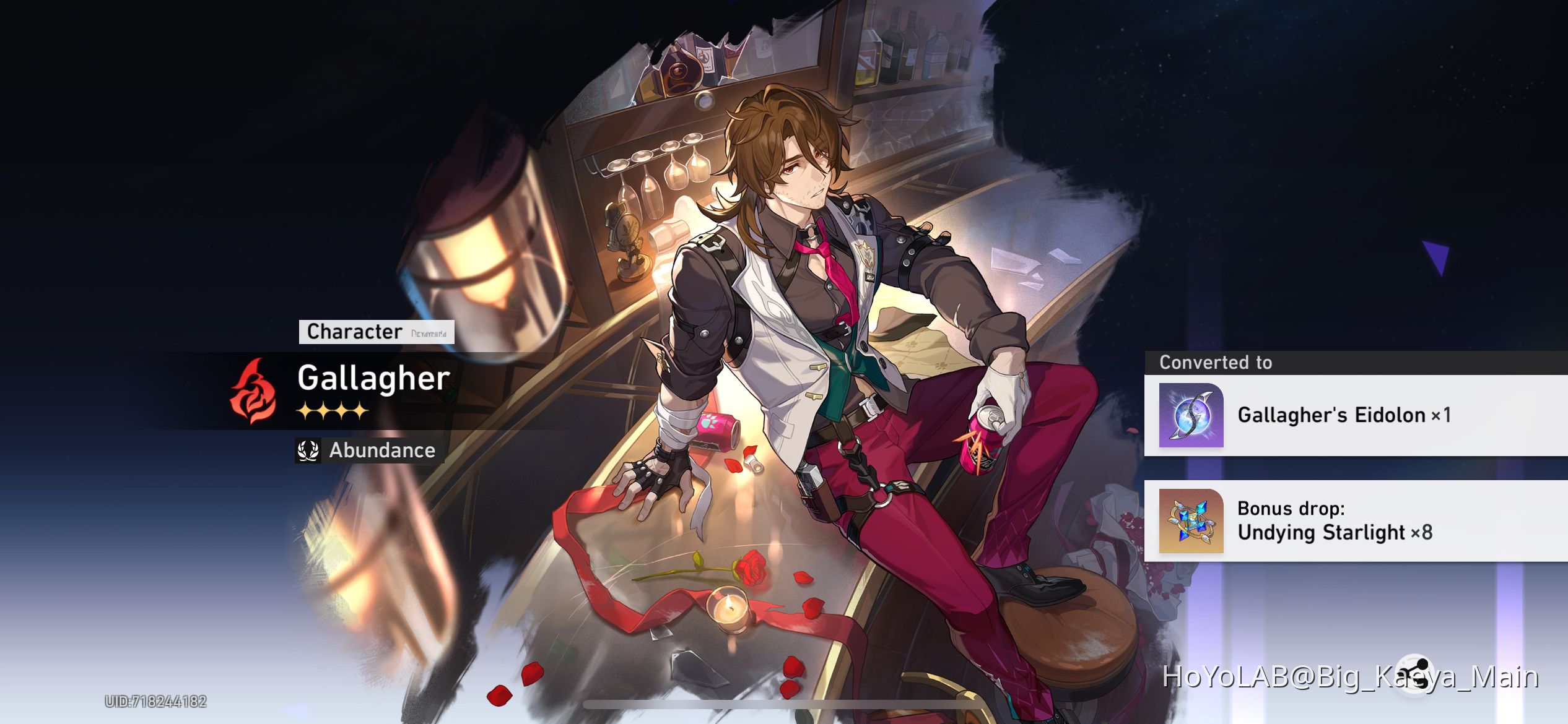 💗🐾I got E1 Gallagher from the permanent warp banner just now 😭It's the best day, I also got ...