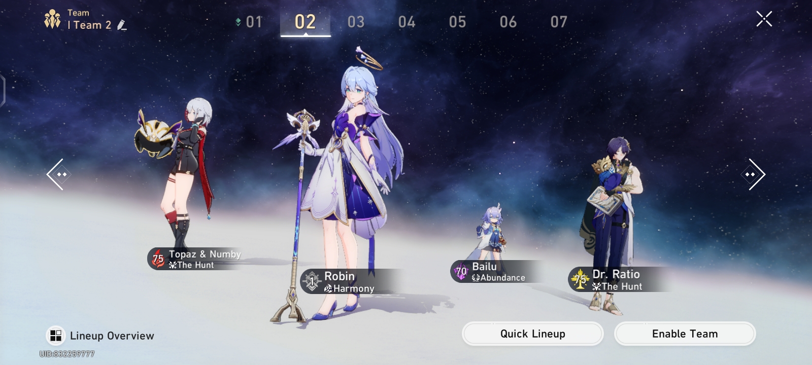 what relic main stat should i choose for my ratio and topaz if i have robin? cr or cd body ...