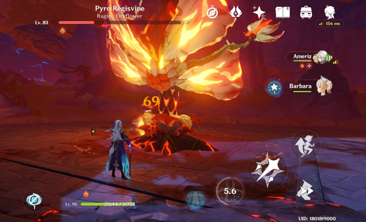 this person try to fight pyro regisnive with pyro charac Genshin Impact ...