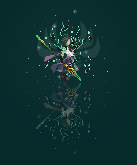 Daily Genshin Pixel-Art - Xiao Genshin Impact | HoYoLAB