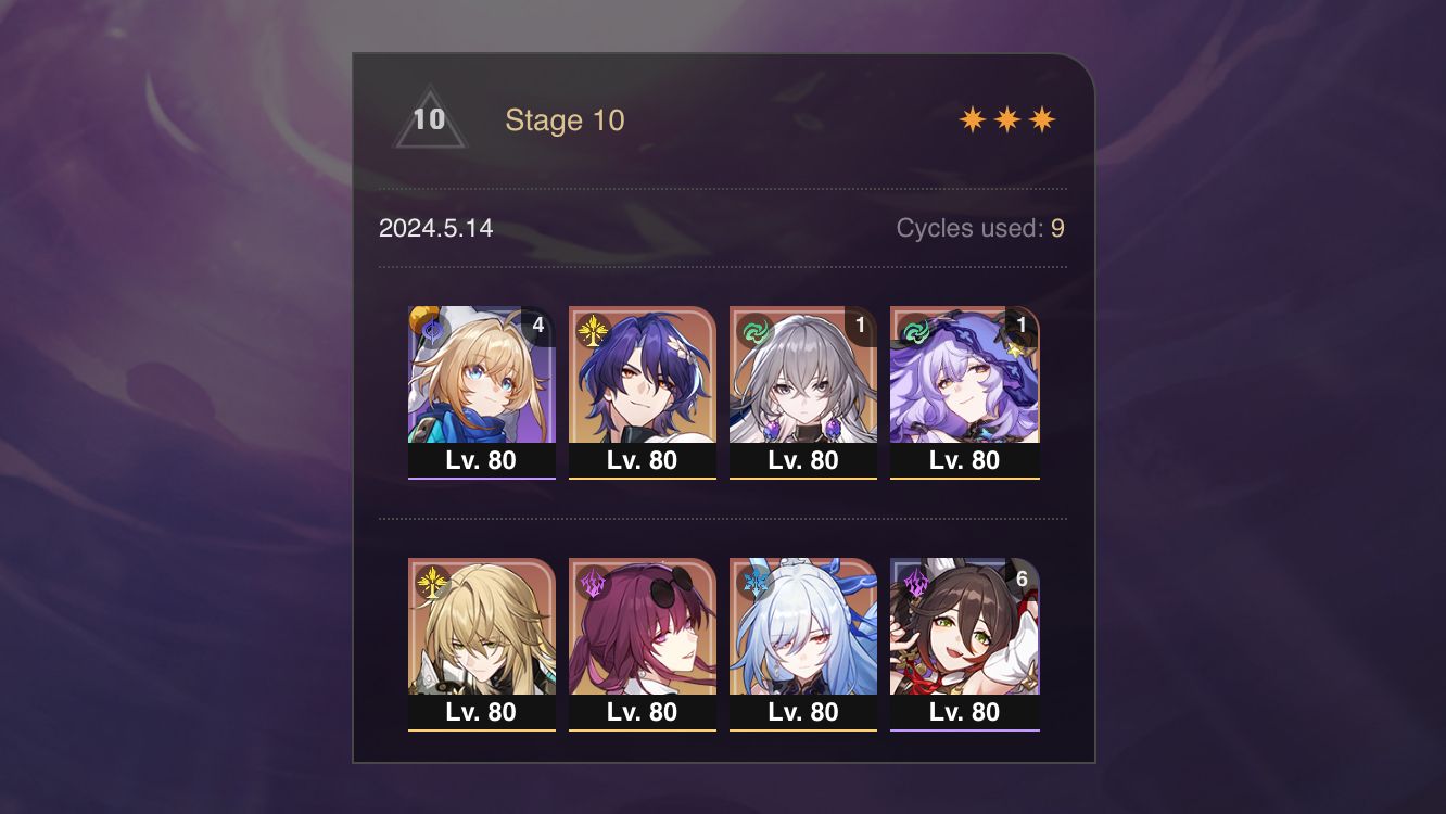 Moc lineup Honkai: Star Rail | HoYoLAB