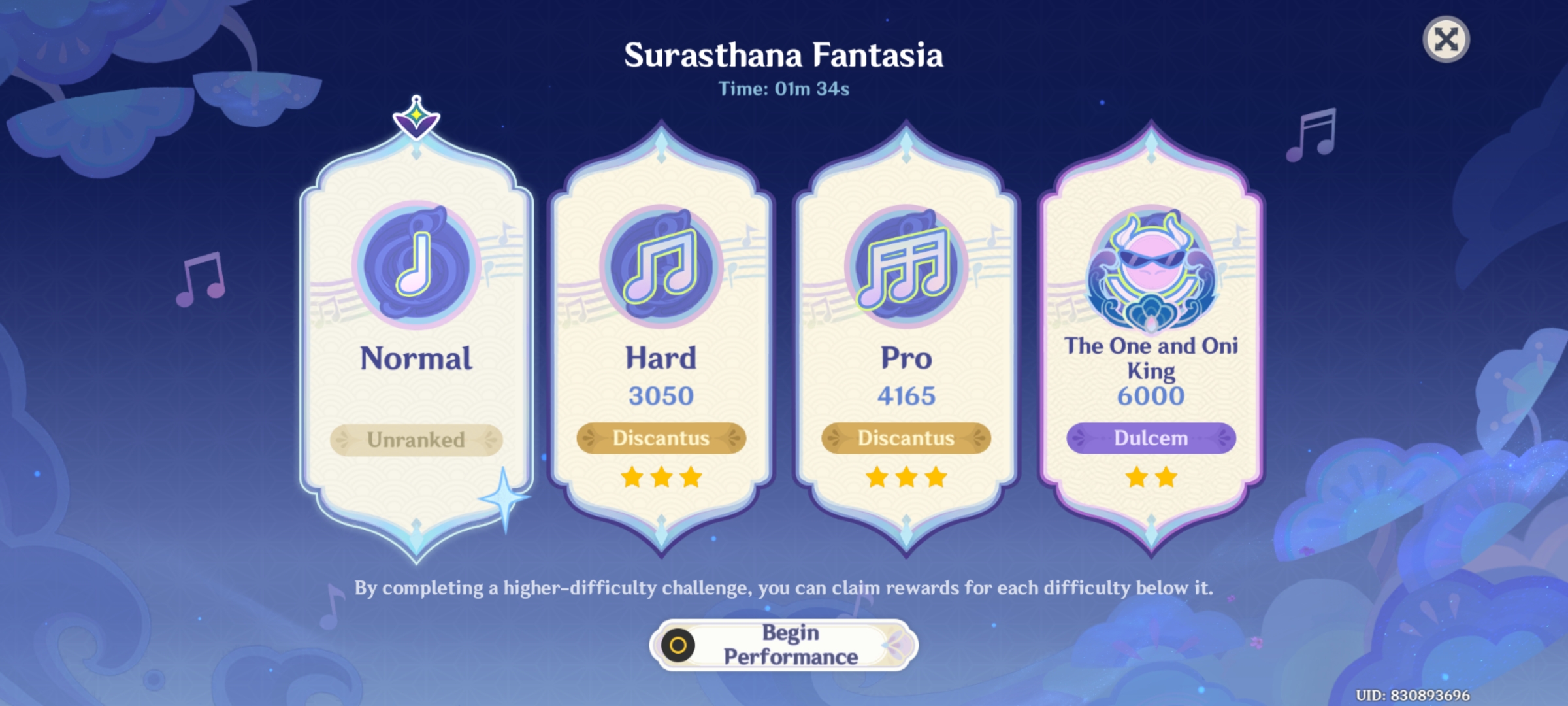 My scores for Surasthana Fantasia from the Itto event Genshin Impact ...