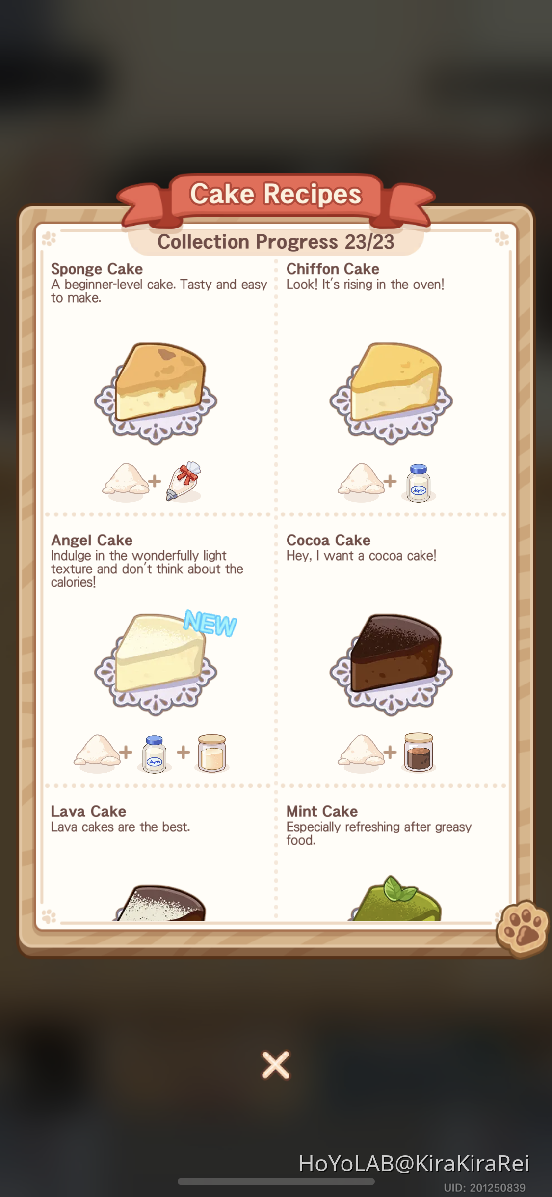 Cooking Trials Cake (Completed) Tears of Themis | HoYoLAB