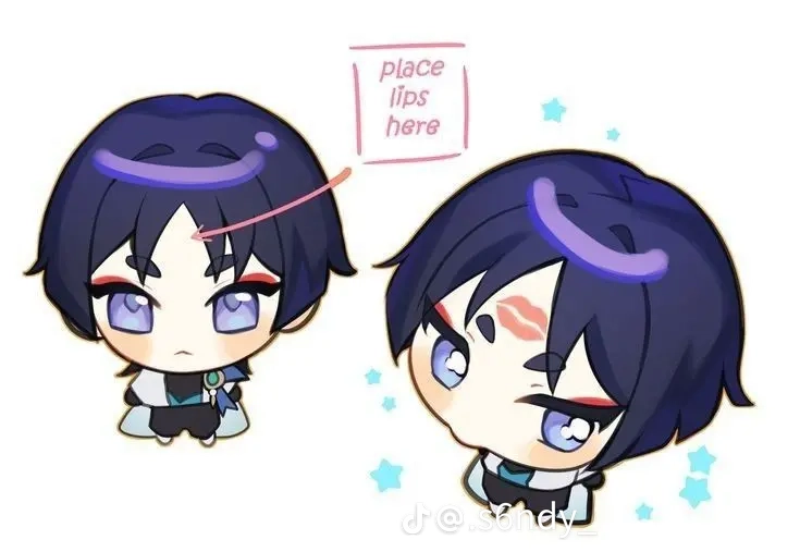 Give him a lil smooch Genshin Impact | HoYoLAB