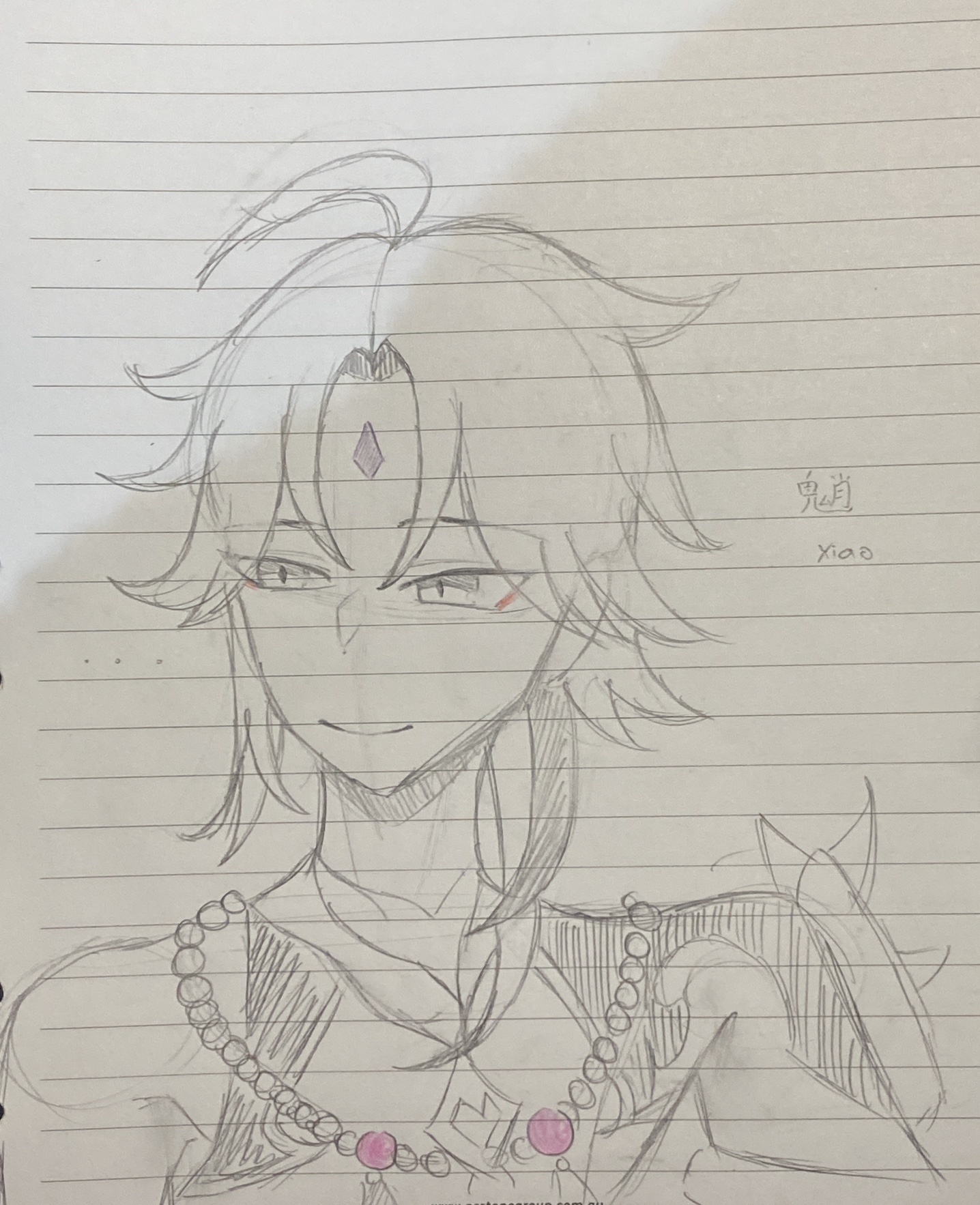Xiao sketch Genshin Impact | HoYoLAB