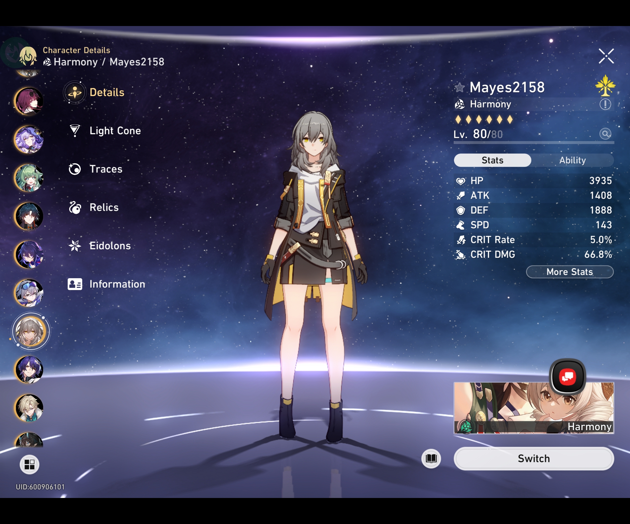 Harmony MC 99% done Honkai: Star Rail | HoYoLAB