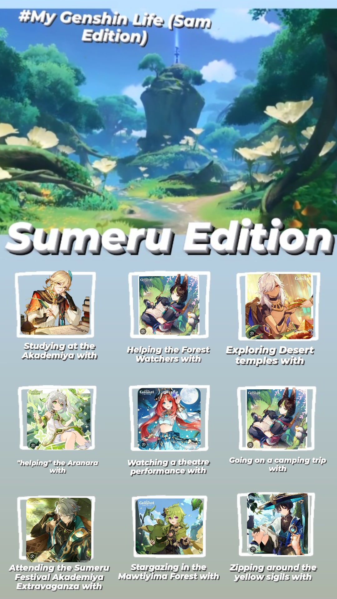 Sumeru edition (# My Genshin Life Sam Edition) Genshin Impact | HoYoLAB