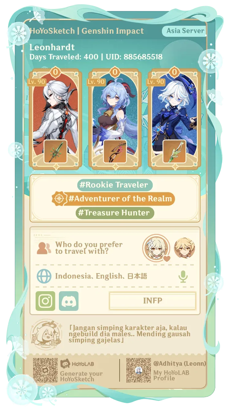 Simping characters? Genshin Impact | HoYoLAB