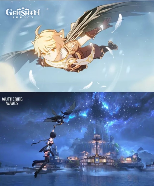 So a little comparison with Wuthering Waves and Genshin Impact ...