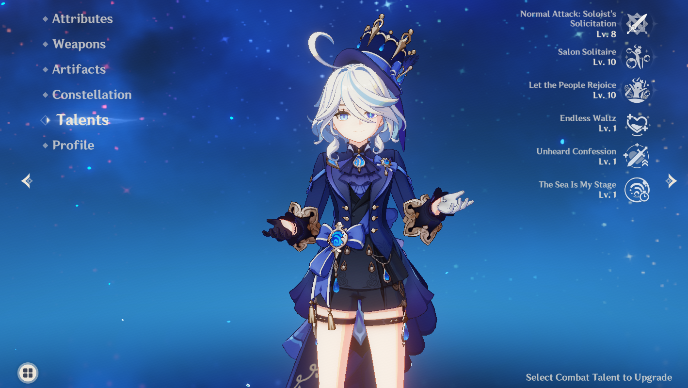 This is my Furinas talents Genshin Impact | HoYoLAB