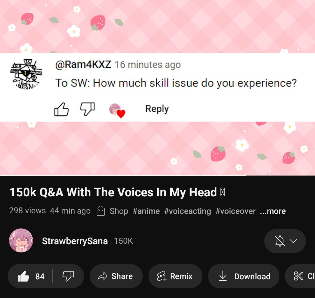 I really don't know how I got featured twice on two Q&A videos but man this is so skibidi ...