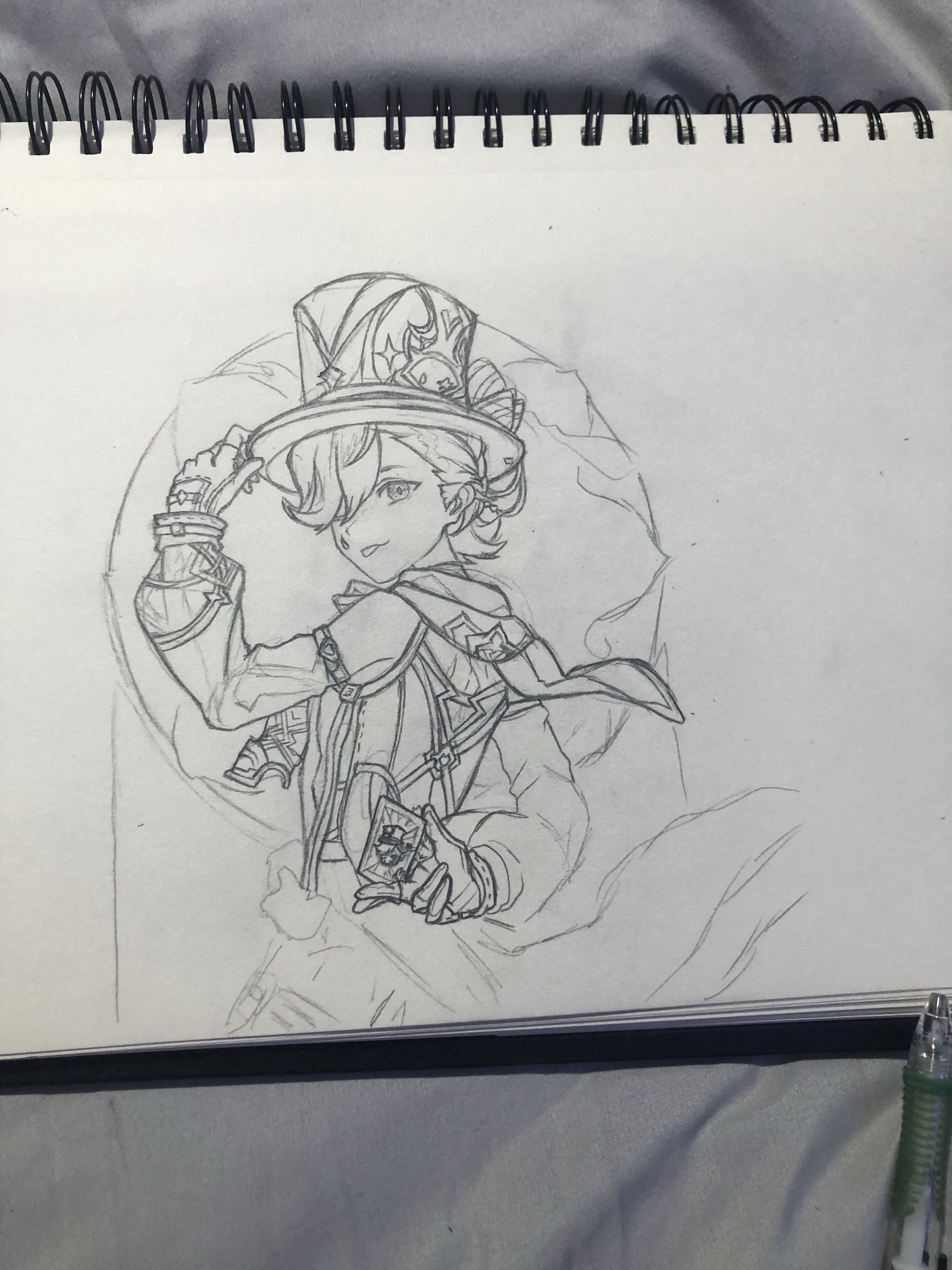 Finally finished my Lyney drawing :) Genshin Impact | HoYoLAB