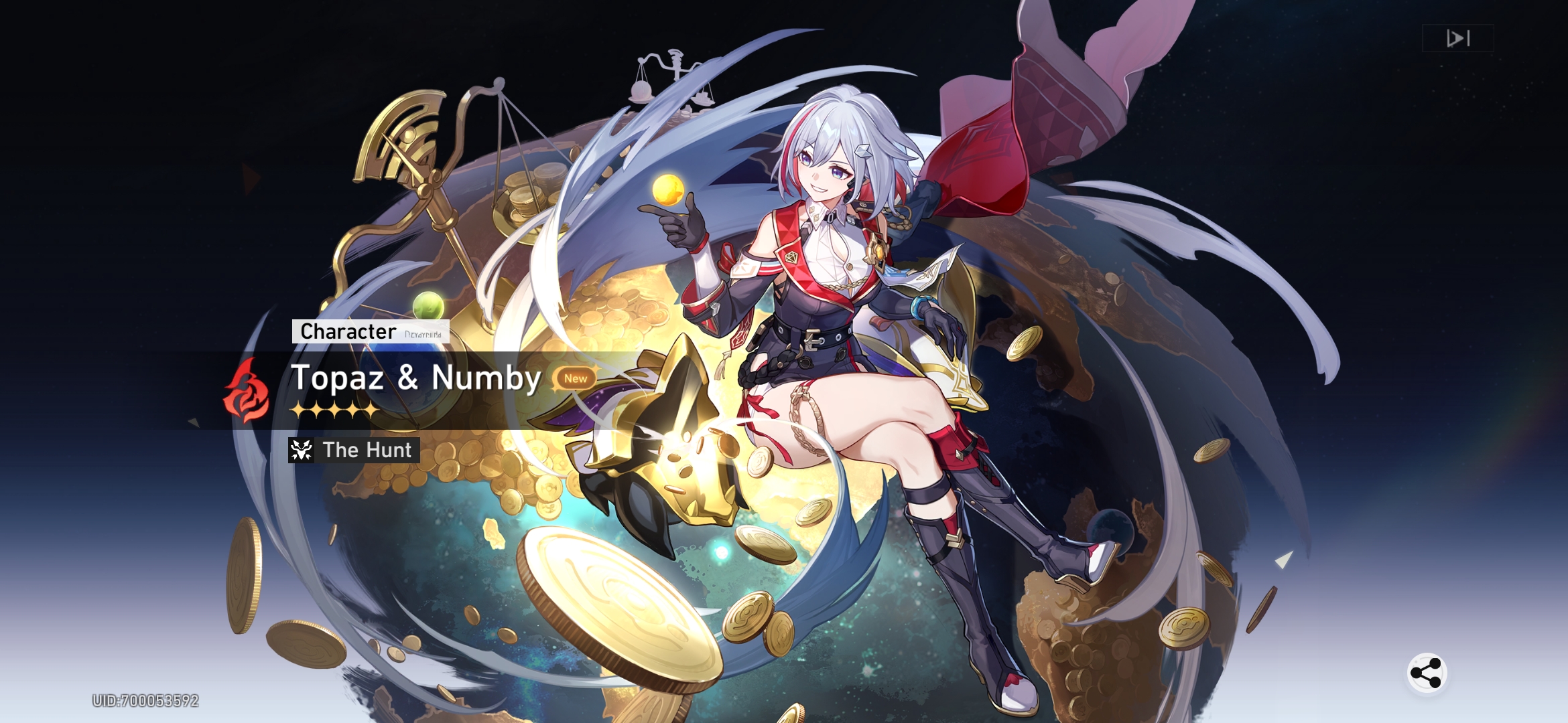 Topaz came home! and I wasn't even trying to get her Honkai: Star Rail ...