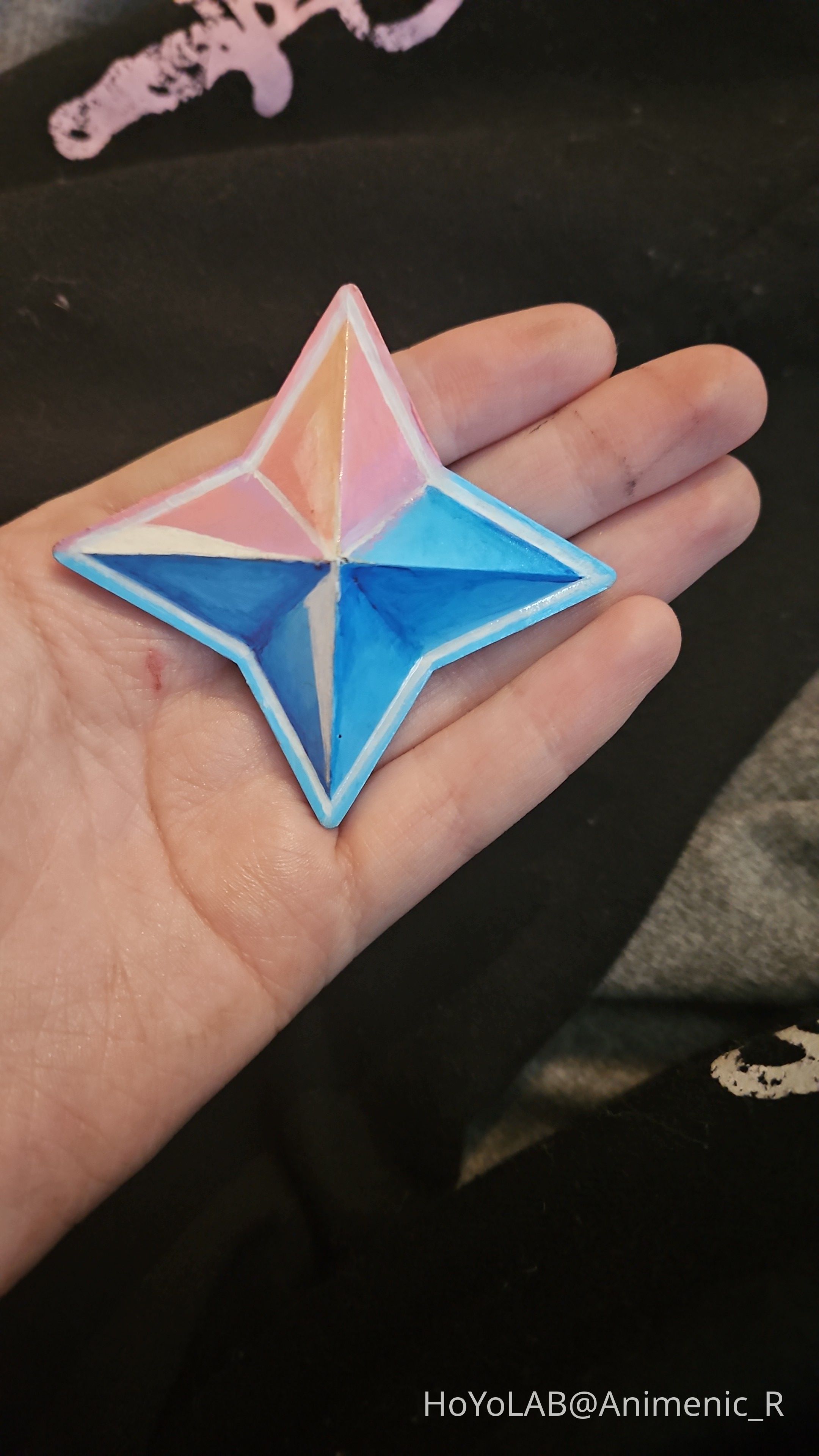 I printed and painted my own Primogem for luck Genshin Impact | HoYoLAB
