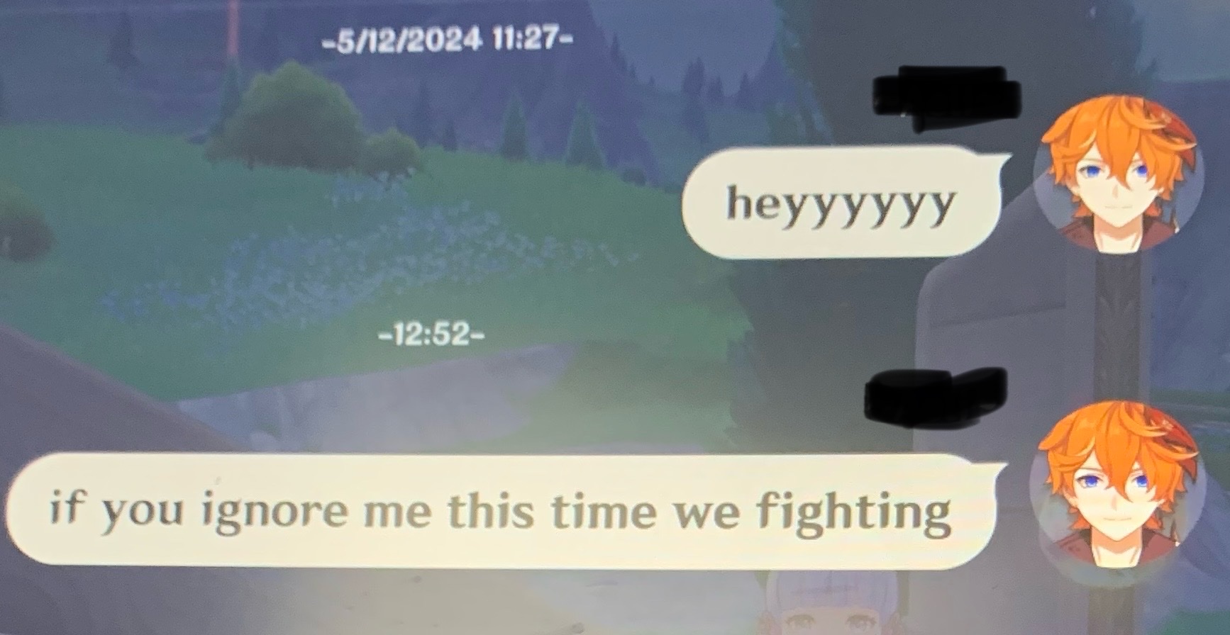 The difference between chats 😭 Genshin Impact | HoYoLAB