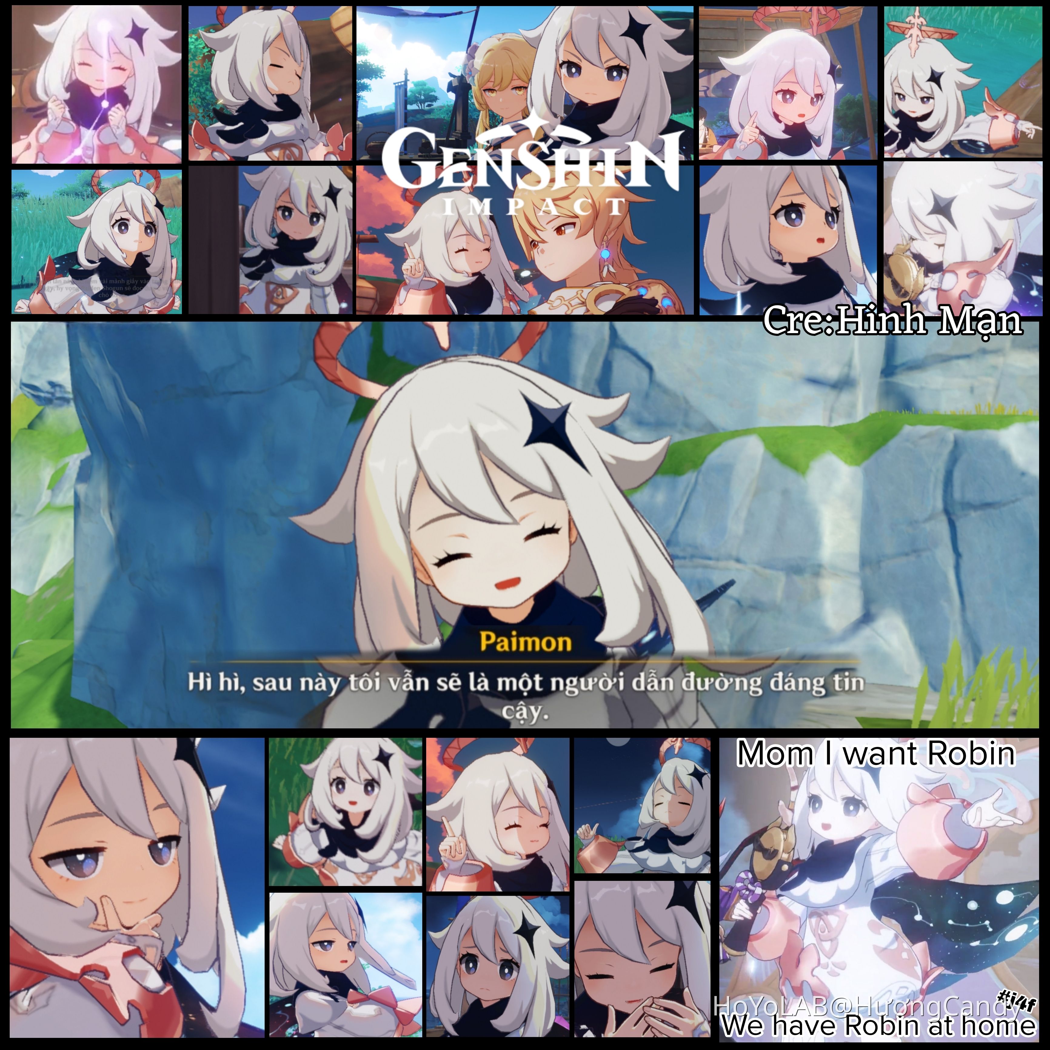 Paimon đa dạng cảm xúc Genshin Impact | HoYoLAB