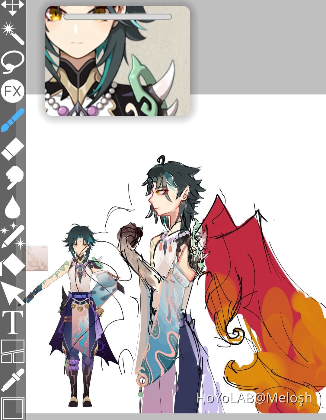 Xiao wip day 2 Genshin Impact | HoYoLAB