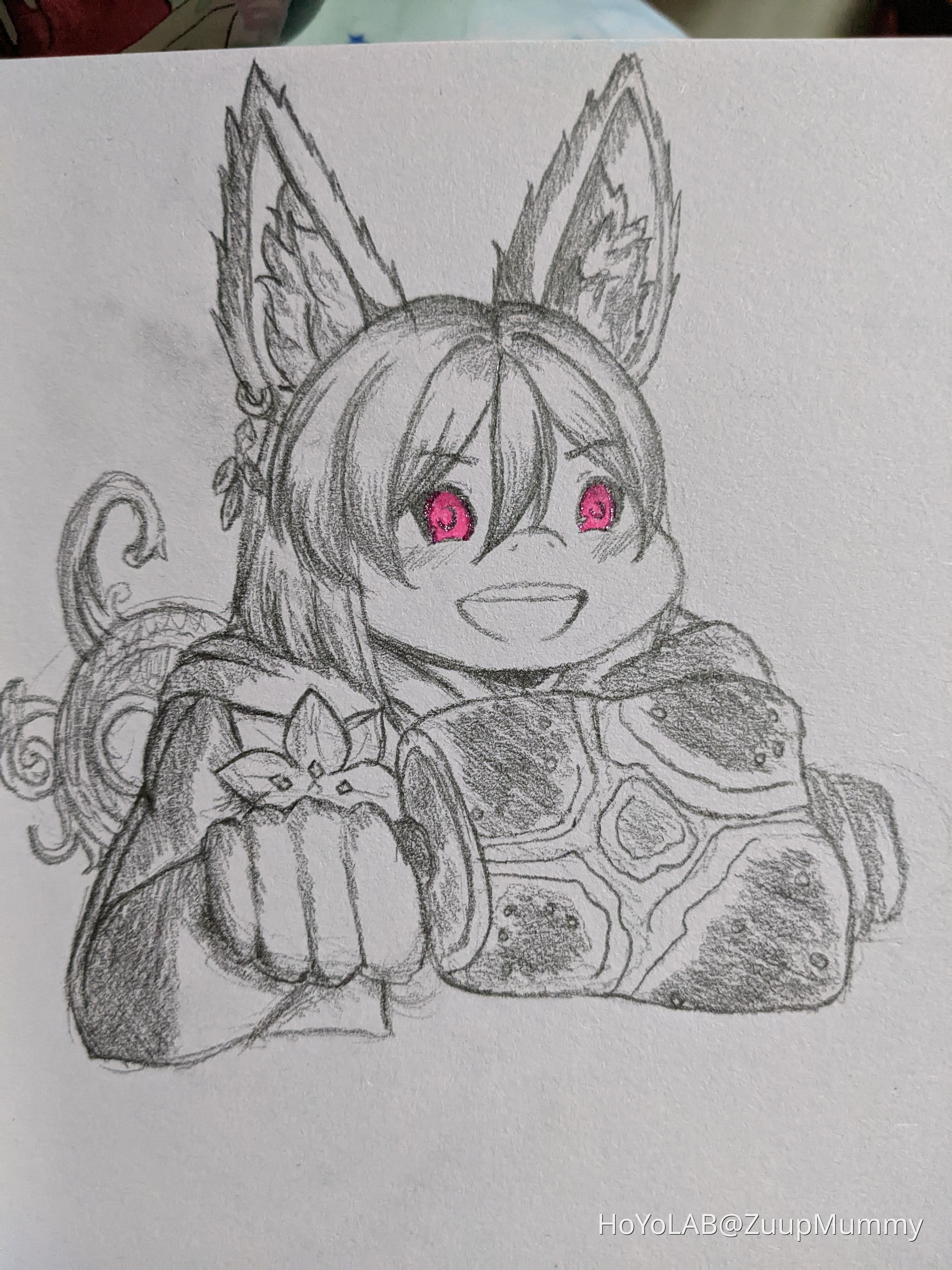 Goron Tighnari eating marbled rock roast Genshin Impact | HoYoLAB