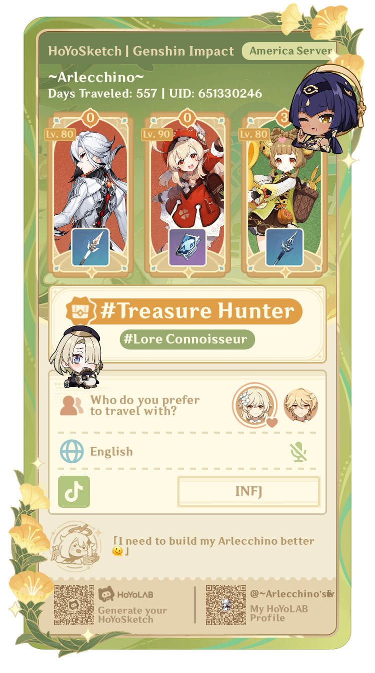 My name card for genshin Genshin Impact | HoYoLAB