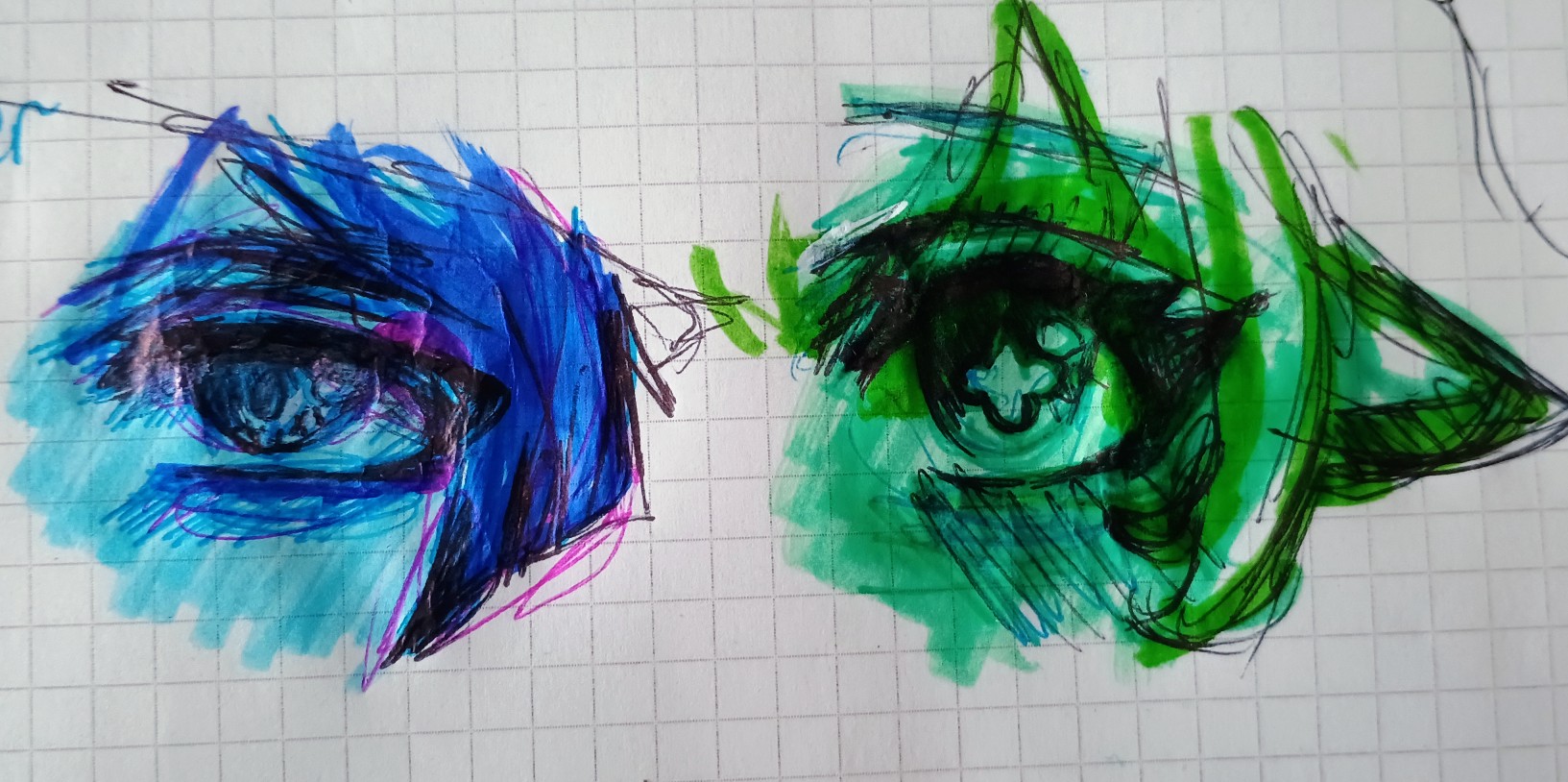 Nahida and Scara eyes i drew in class :)) Genshin Impact | HoYoLAB
