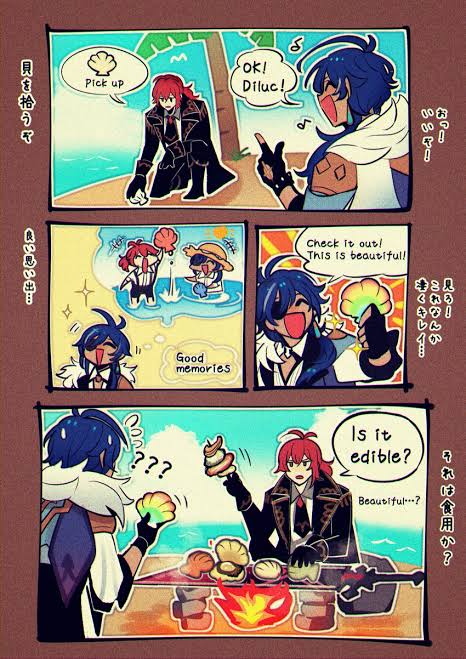 Comic de Kaeya y Diluc Genshin Impact | HoYoLAB