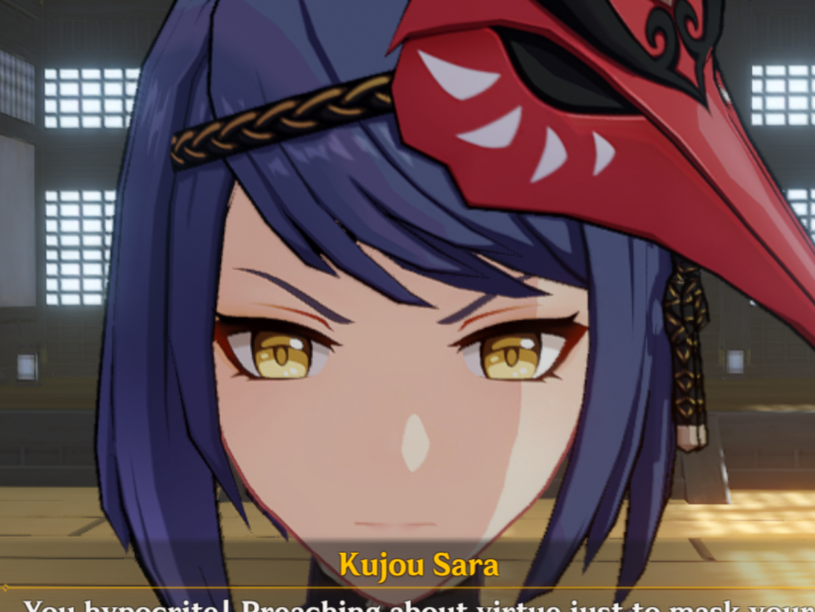 Oh no! An angry Kujou Sara! Genshin Impact | HoYoLAB