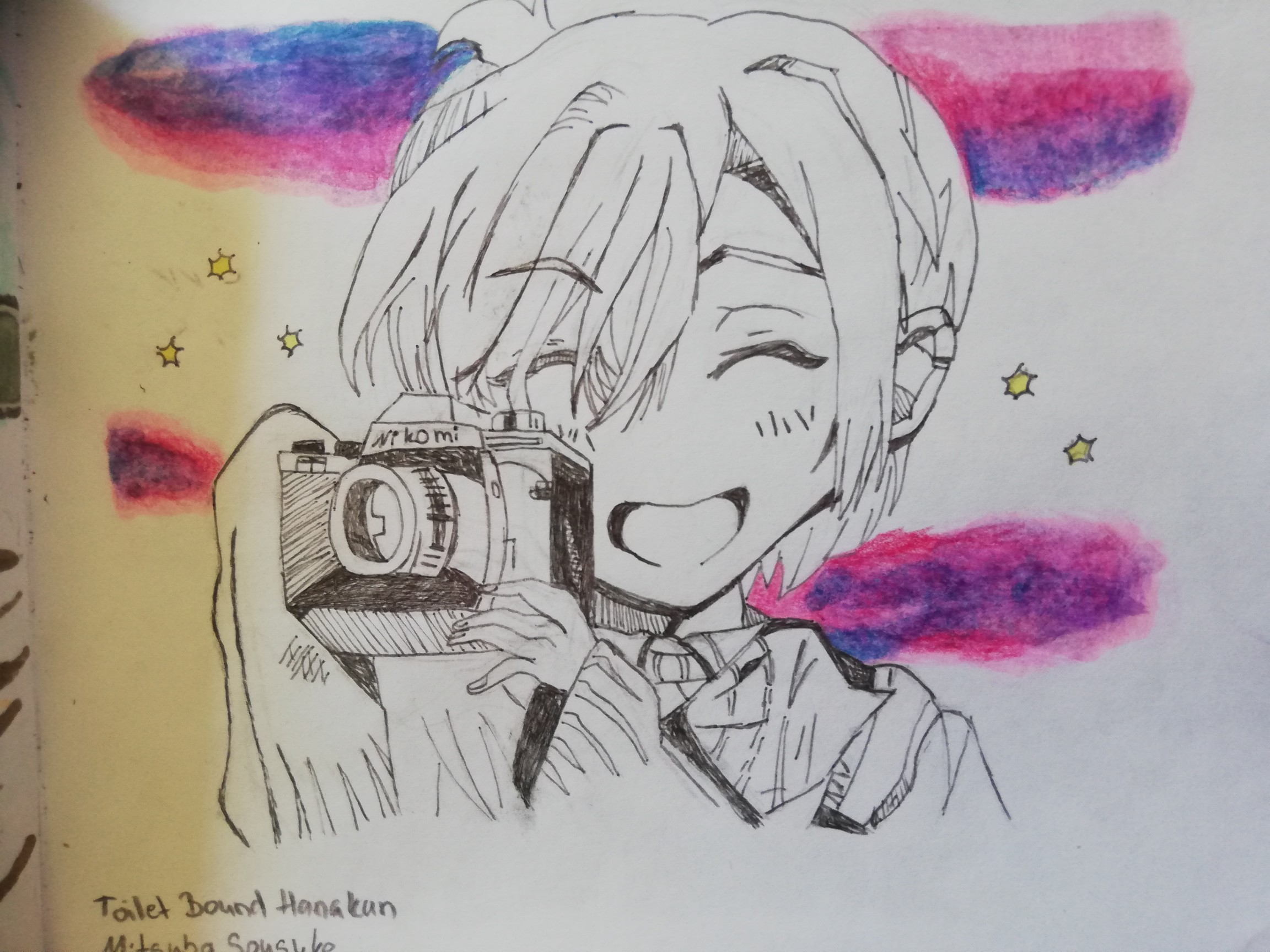 Anime drawing (15/?): Mitsuba Sousuke from Toilet Bound Hana-kun | HoYoLAB