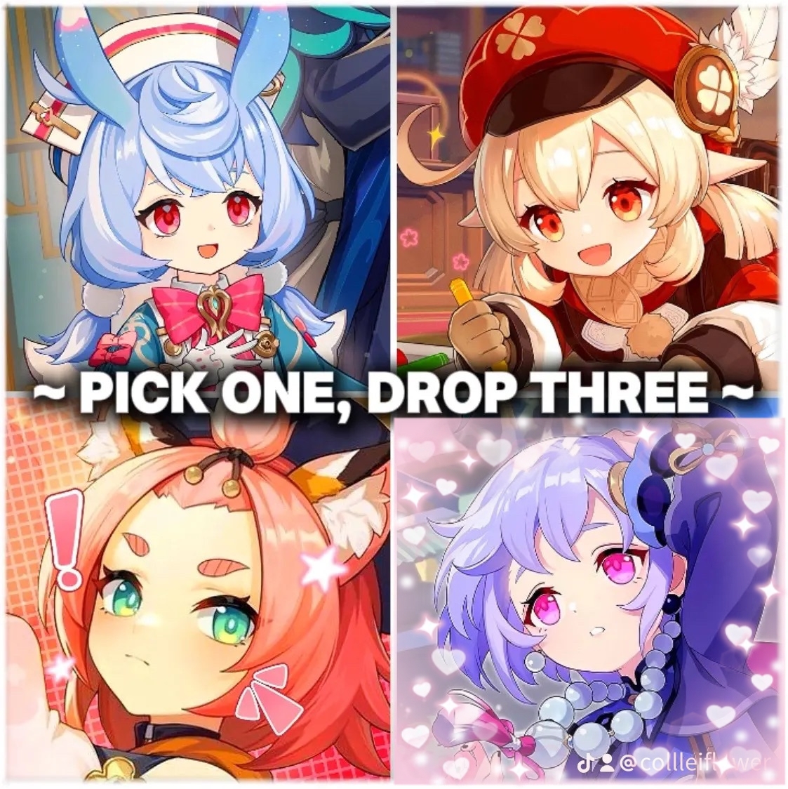 Pick One ~ Drop Three !! Genshin Impact | HoYoLAB