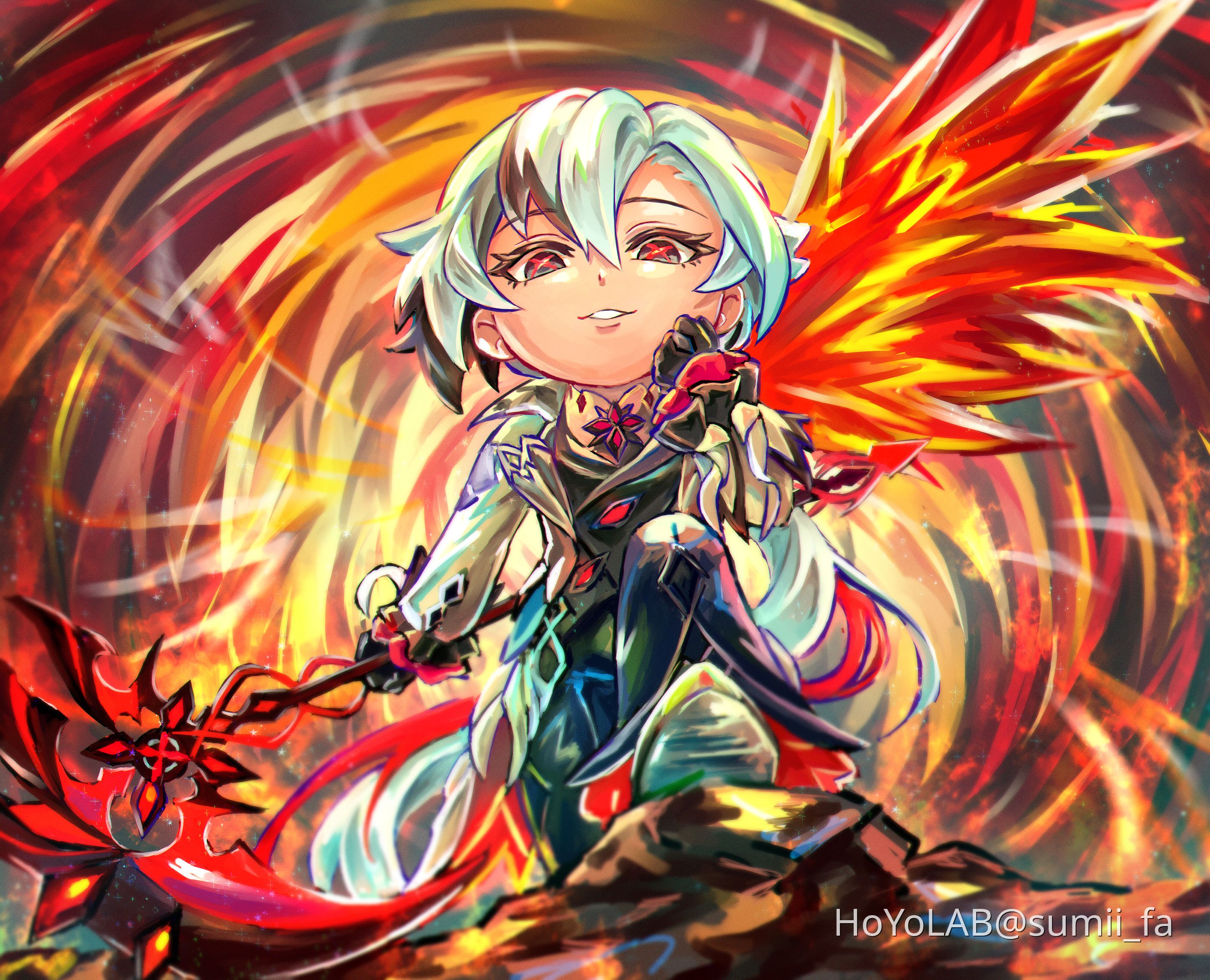 Arlecchino Chibi Fan Art Genshin Impact | HoYoLAB